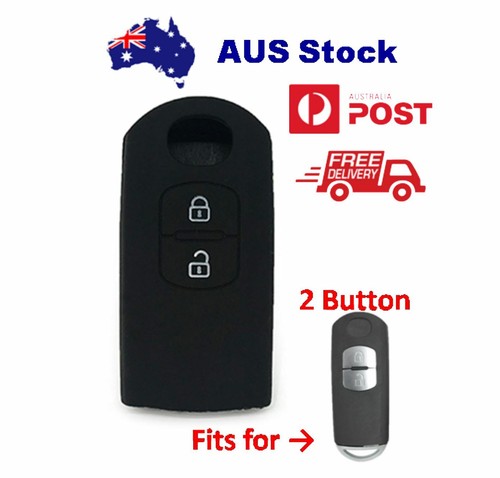 Black Silicone Remote Key Fob Cover fits 2 Button MAZDA 3 Key Cover ...