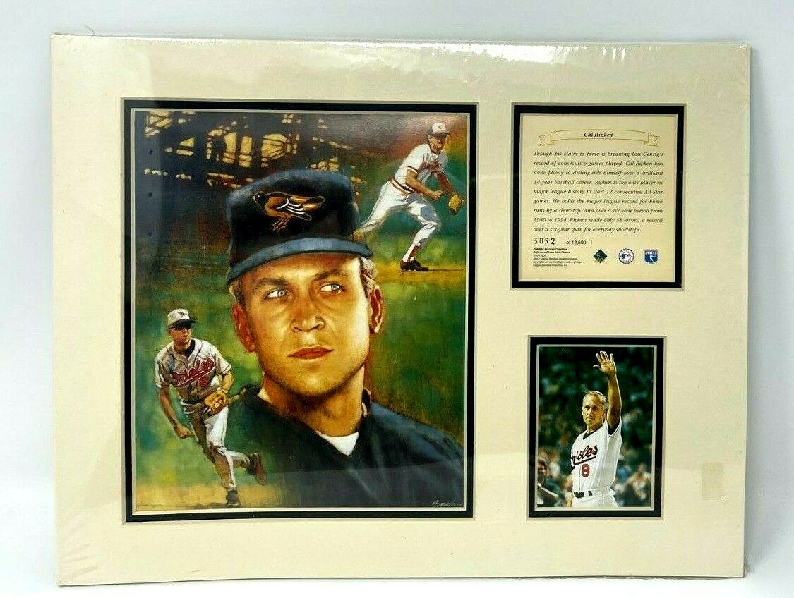 Cal Ripken Jr Limited Edition Original Art KRSI Collectible Numbered ...