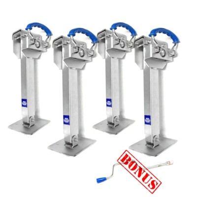 ARK 4x Drop Down Leg Corner Steady Stabilizer Legs 600mm + Handle ...