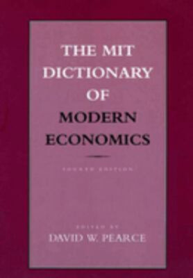 The MIT Dictionary of Modern Economics, Fourth Edition Paperback 9780262660785 | eBay Australia