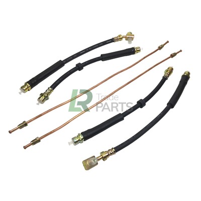 LAND ROVER DISCOVERY 3 REAR BRAKE PIPES & FLEXI HOSES, HOSE SET X6 ...