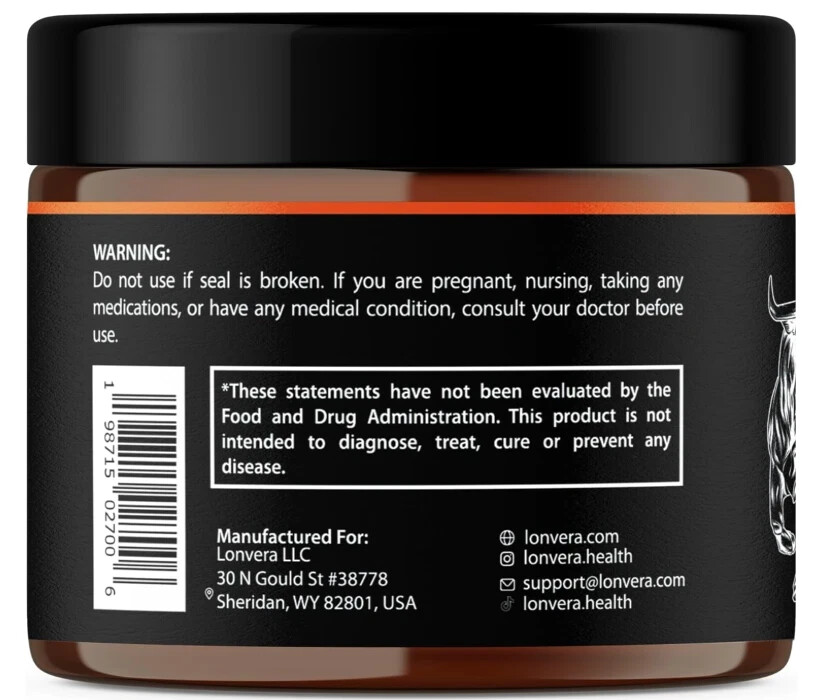 Lonvera Vital Bull Beef Organ Supplement for Men – Grass Fed Organs ...