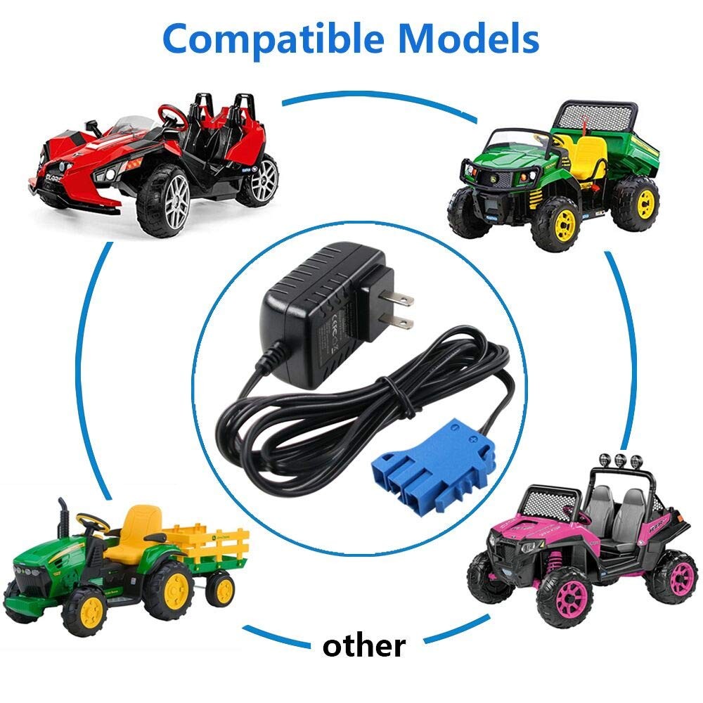 12V Battery Charger for Peg Perego, Ground Force Tractor John Deere ...