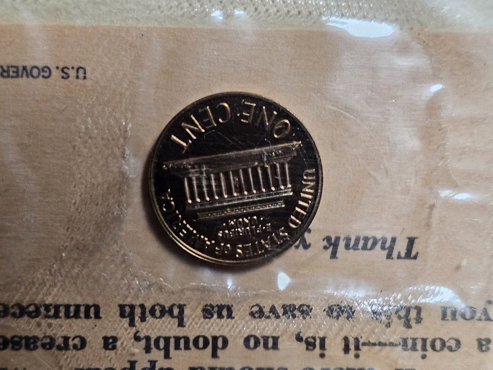 1961 P US Mint Proof Set Original Flat Pack OGP Franklin Half Dollar 90 ...