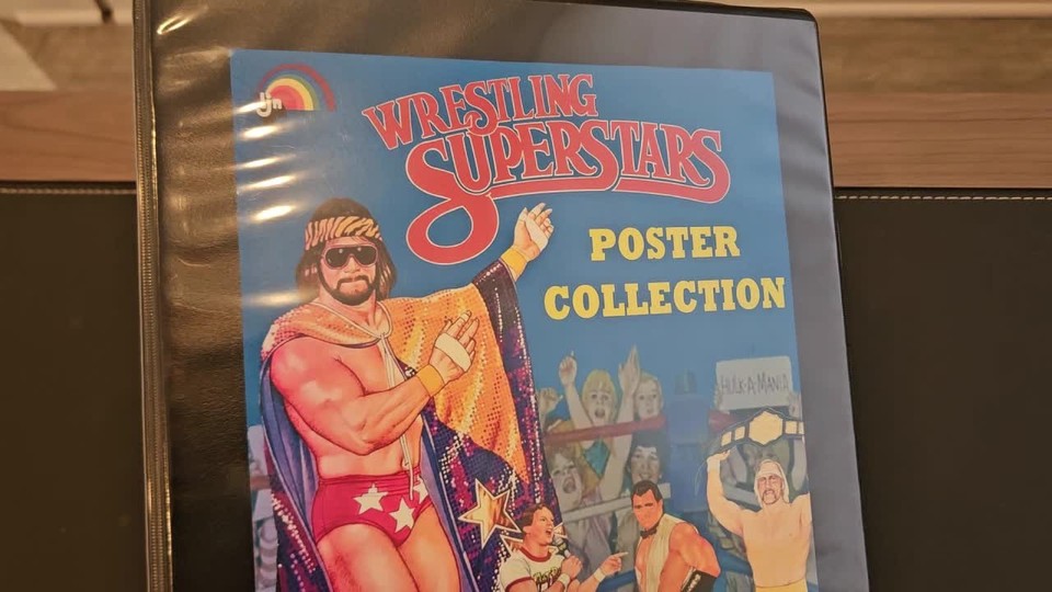 LJN POSTER BINDER - Store up to 80 posters WWF Collection Figure ...