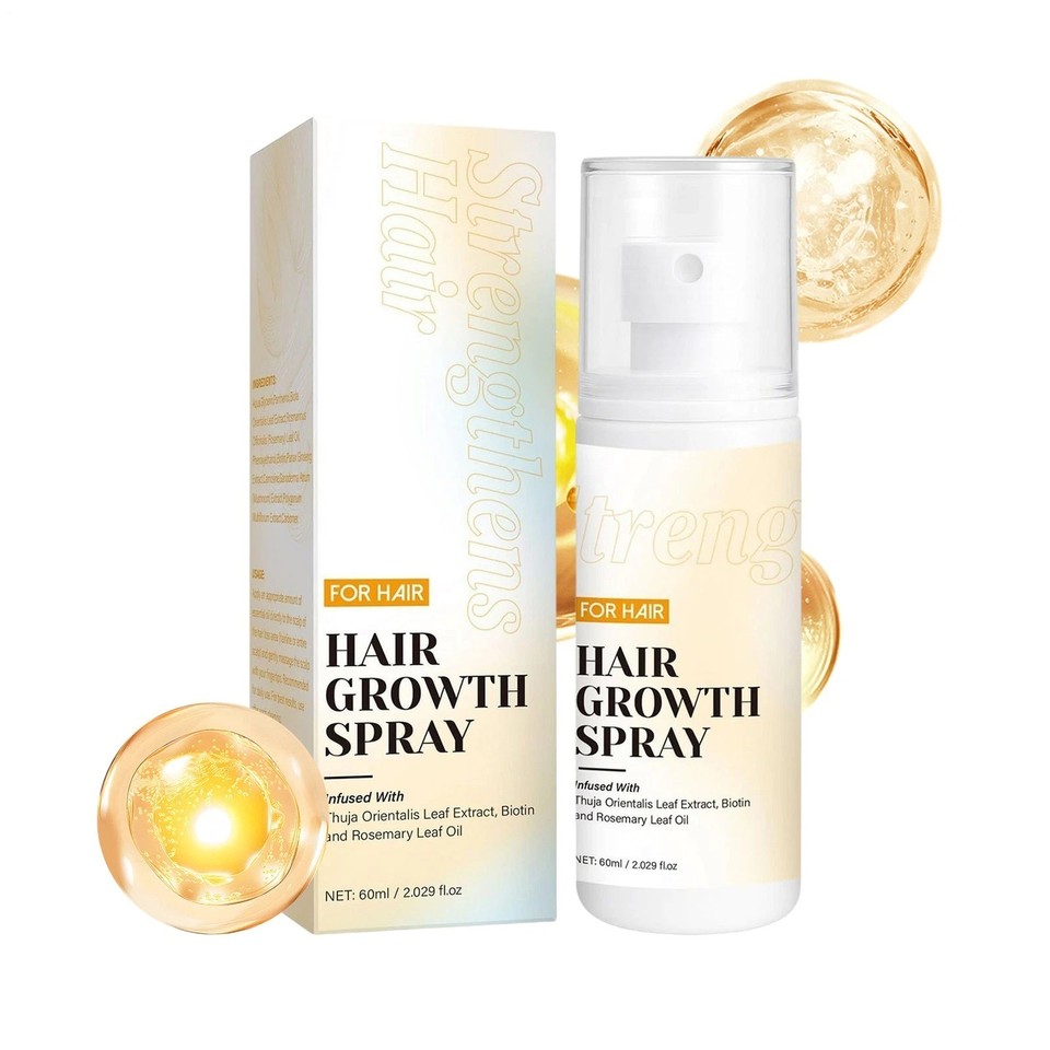 60ml Halo Grow Hair Growth Spray, with Rosemary Biotin Ginseng for Hair ...
