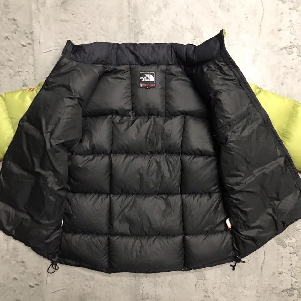 The North Face Down Jacket Lime Green/Black Men'S M | eBay UK