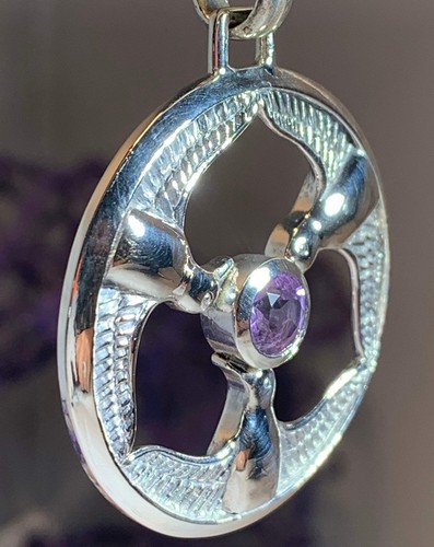 Rhiannon's Three Birds Necklace Welsh Goddess Ladies Pendant 925 W/FREE ...