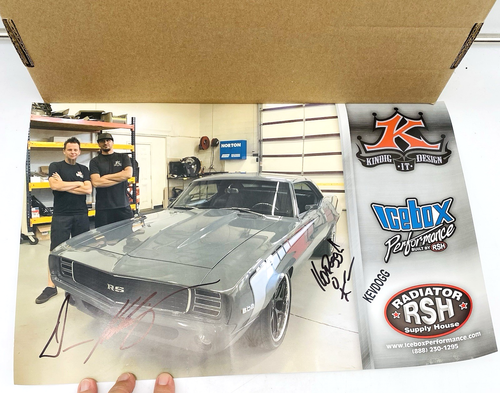 Radiator Supply Poster SIGNED by Dave Kindig & Kev Dogg 11" x 17" Full ...