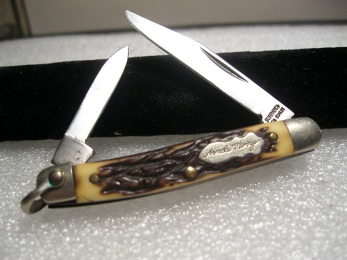 Vintage Schrade USA 804UH Uncle Henry 2 Blade Pocket Knife w/ Bale | eBay