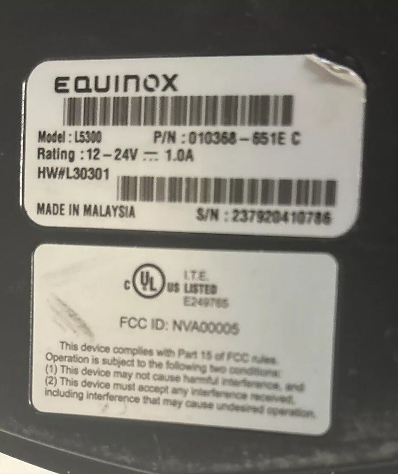 💳 Equinox L5300 Contactless Credit Card Terminal Base – No Power Supply ...