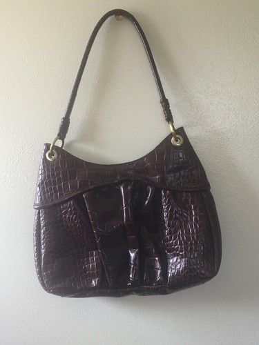 Italian Leather ~ Michael Rome Designs ~ Croco Embossed Tote, Bag, Made ...