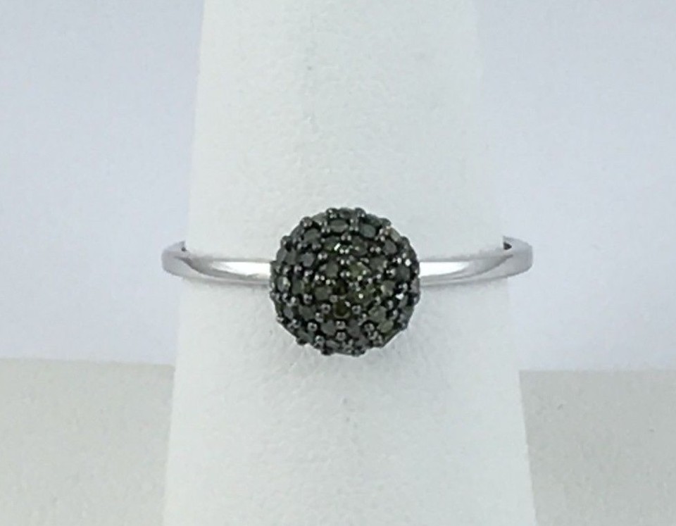 Limited Edition Mint Frappe .75 ctw Green Diamond Orbis Ring 14K ...