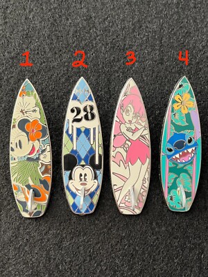 2009 Disney Character Surf Boards Series 4 different pins to choose ...