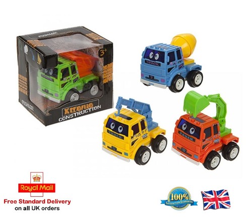 Friction Construction Vehicle Excavator Truck Digger Boys Girls Toy ...