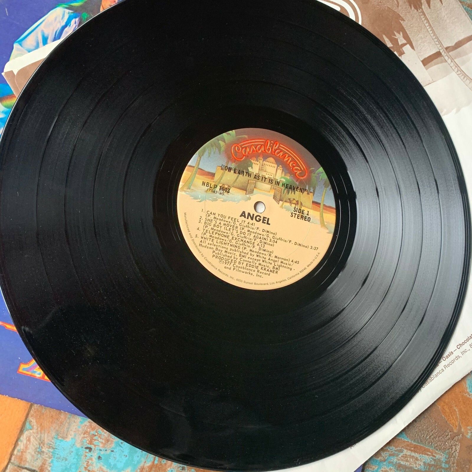 Angel Vinyl LP On Earth As It Is In Heaven 1977 Casablanca Punky ...