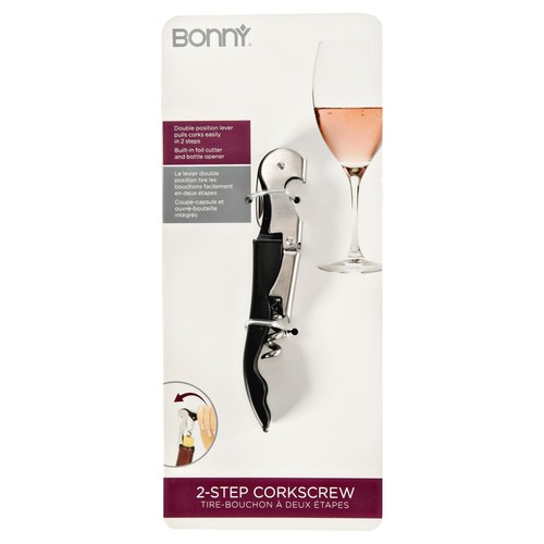 NEW Bonny 2 step corkscrew wine bottle opener NIP WILL SHIP TOMORROW ...