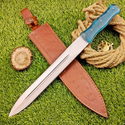 CUSTOM HANDMADE J2 STEEL,DAGGER KNIFE ,HUNTING KNIFE, W/SHEATH-IT-269 ...