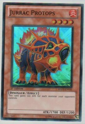 3 x Jurrac Protops - HA02-EN035 - Super Rare - 1st Edition Near Mint ...