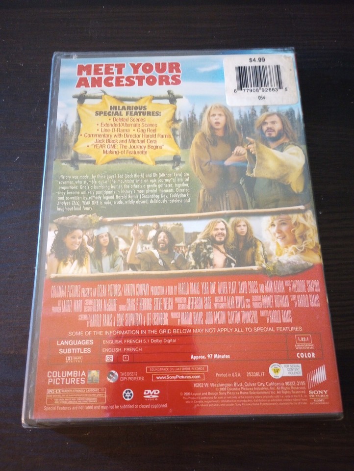 Year One (DVD, 2009) 43396253360 | eBay