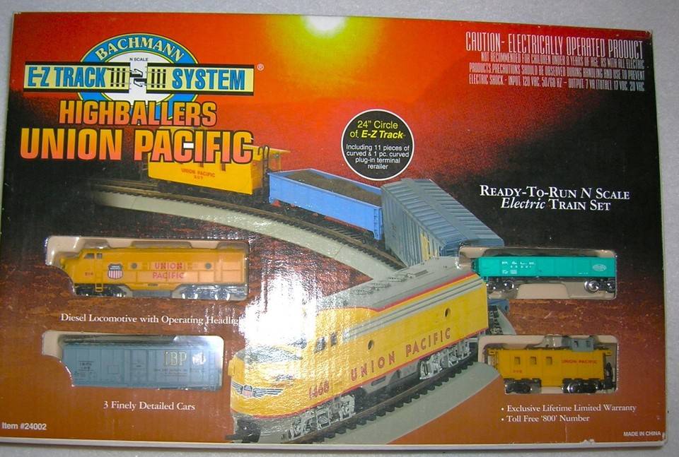 VINTAGE EZ TRACK BACHMANN N SCALE ELECTRIC TRAIN SET 24" CIR W/ BOX ...
