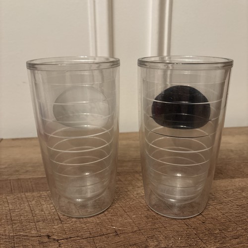 Tervis Tumbler 16oz 2 PC Set Bride & Groom Wedding Clear Insulated Cups ...