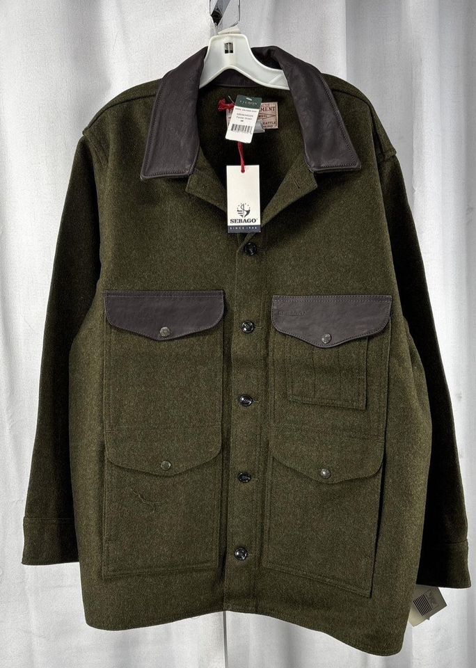 Extremely Rare NWT FILSON X SEBAGO Mackinaw Wool Cruiser Coat Men's 48 ...