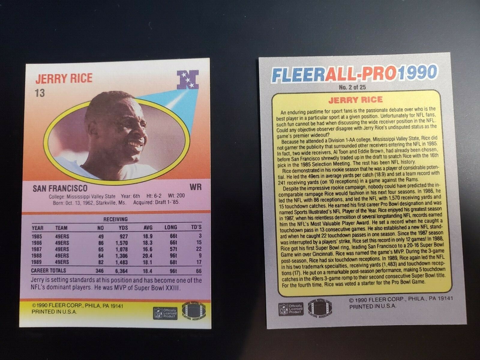 1990 Fleer - #13 Jerry Rice for sale online | eBay