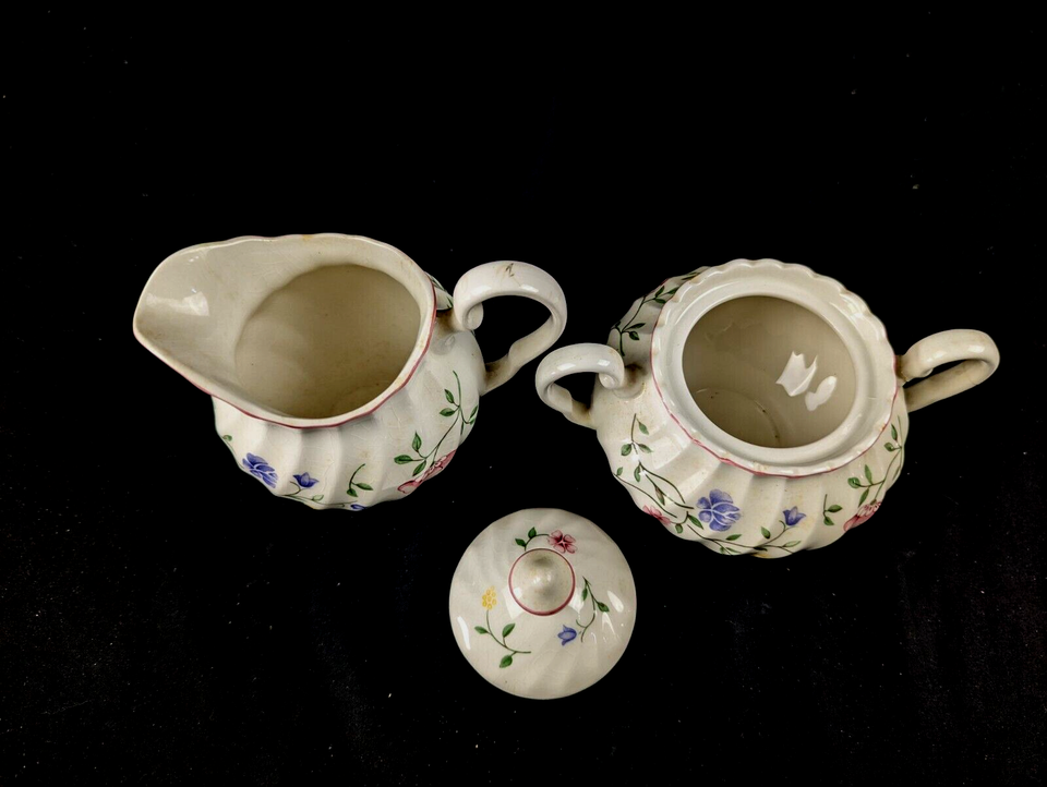 Johnson Brothers China England, Summer Chintz, Creamer and Sugar | eBay