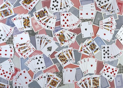 PLAYING CARDS gift-wrap with gift tag | eBay UK