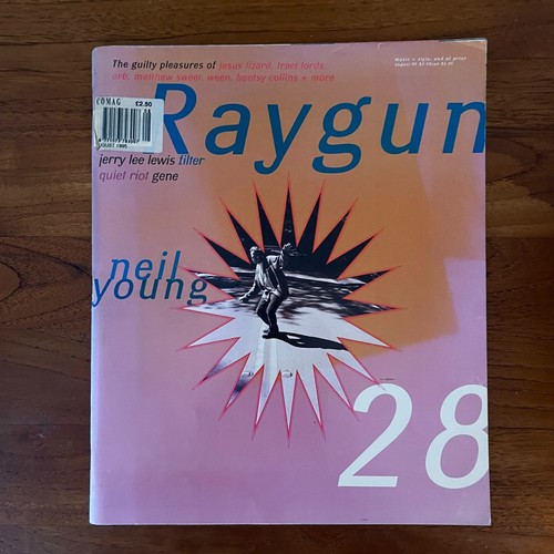 Ray Gun magazine August 1995 Issue 28 Neil Young/Jerry Lee Lewis/Henry ...