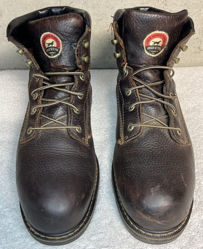 RED WING Irish Setter Work Boots Sz 12 E2 Farmington Brown Leather ...