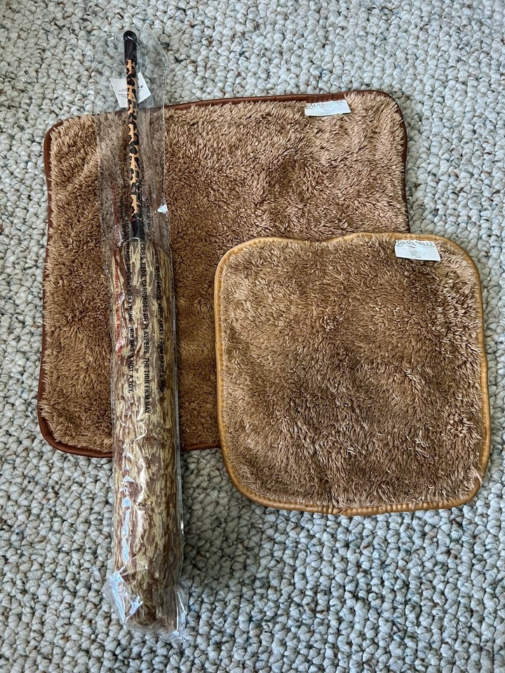 NEW 3 Piece Campanelli Microfiber Animal Cheetah Duster Pole Cloths ...