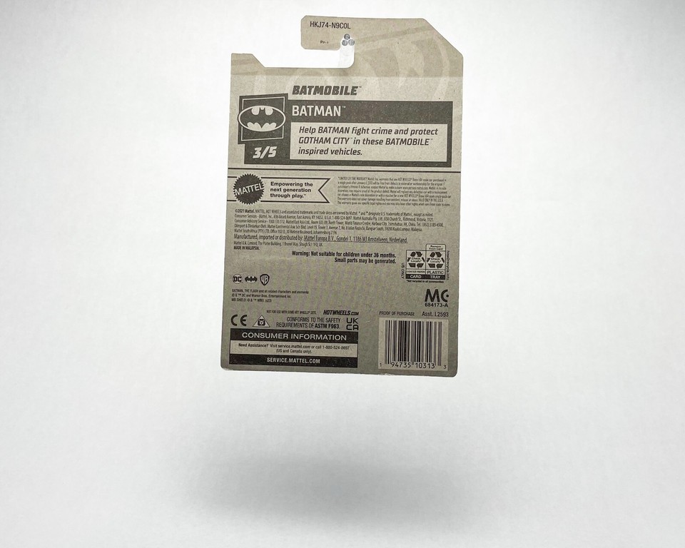 Batmobile (White) - Batman (The Flash) - Hot Wheels - MATTEL - HKJ74 ...