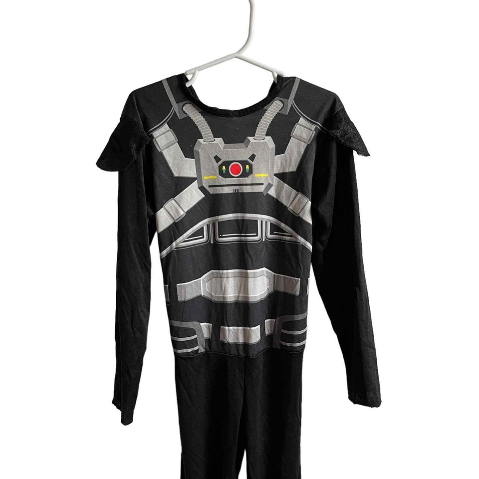 Power Rangers Turbo Phantom Black Ranger Halloween Costume Kids Size 7 ...