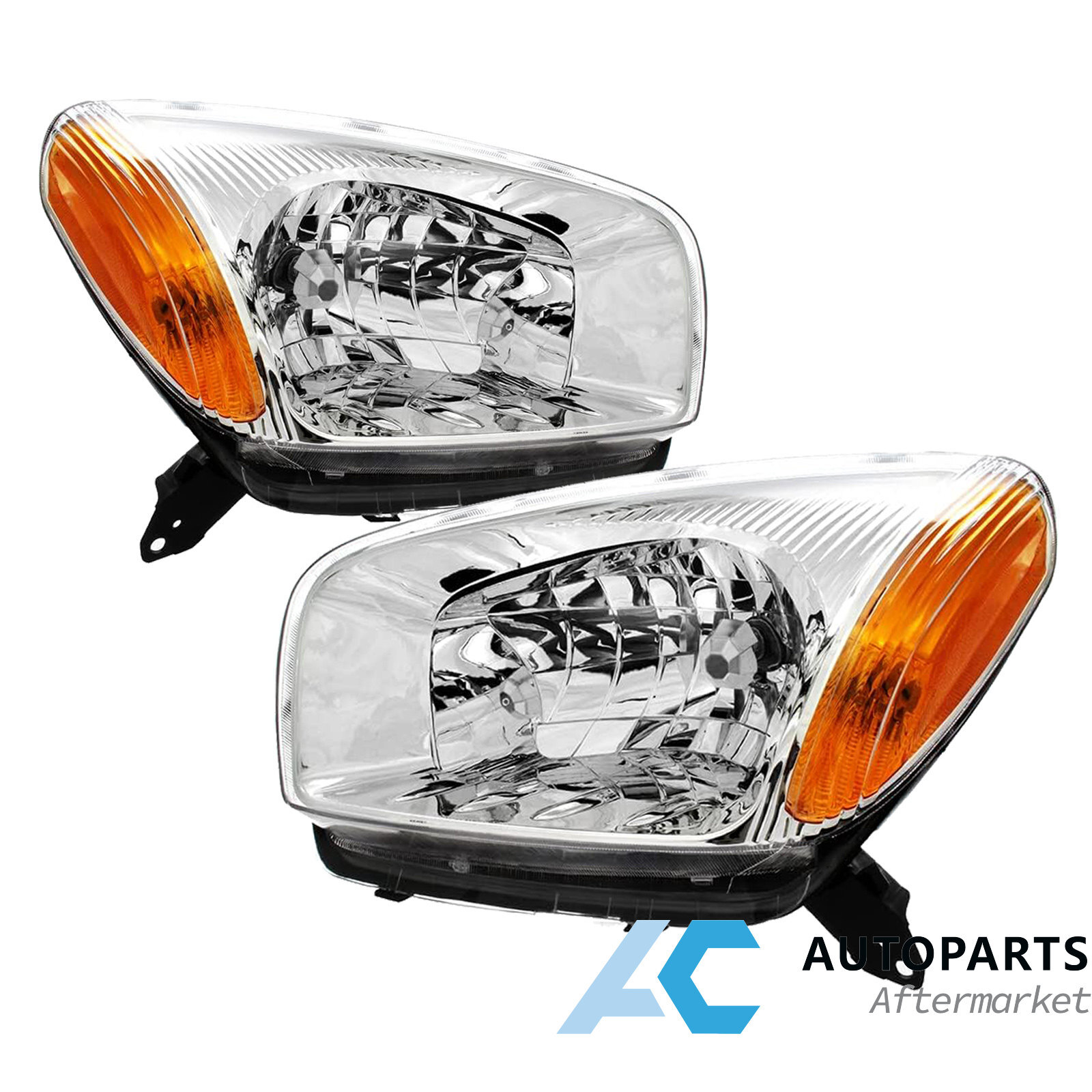 For 2001 2002 2003 Toyota RAV4 Headlights Assembly Halogen Left Right ...