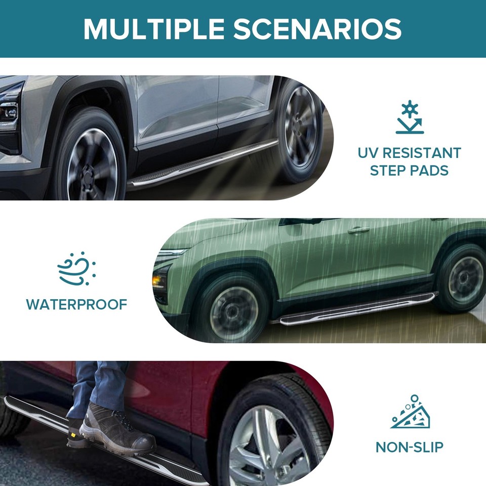 Running Boards For 2020-2025 Ford Explorer Side Step Nerf Bar | eBay