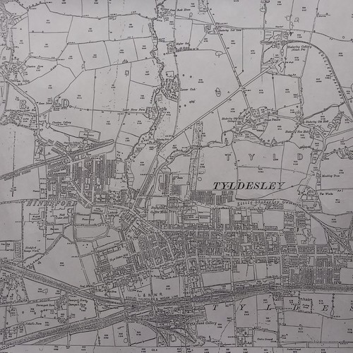 Tyldesley Ordnance Survey Map Lancashire 1894 First Edition | eBay UK