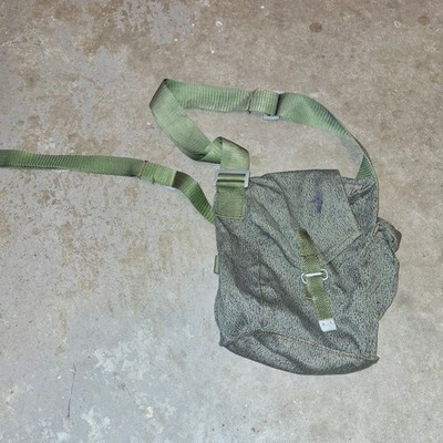Polish Puma Camouflage gas mask carry bag hip pouch MC-1 issued vintage ...