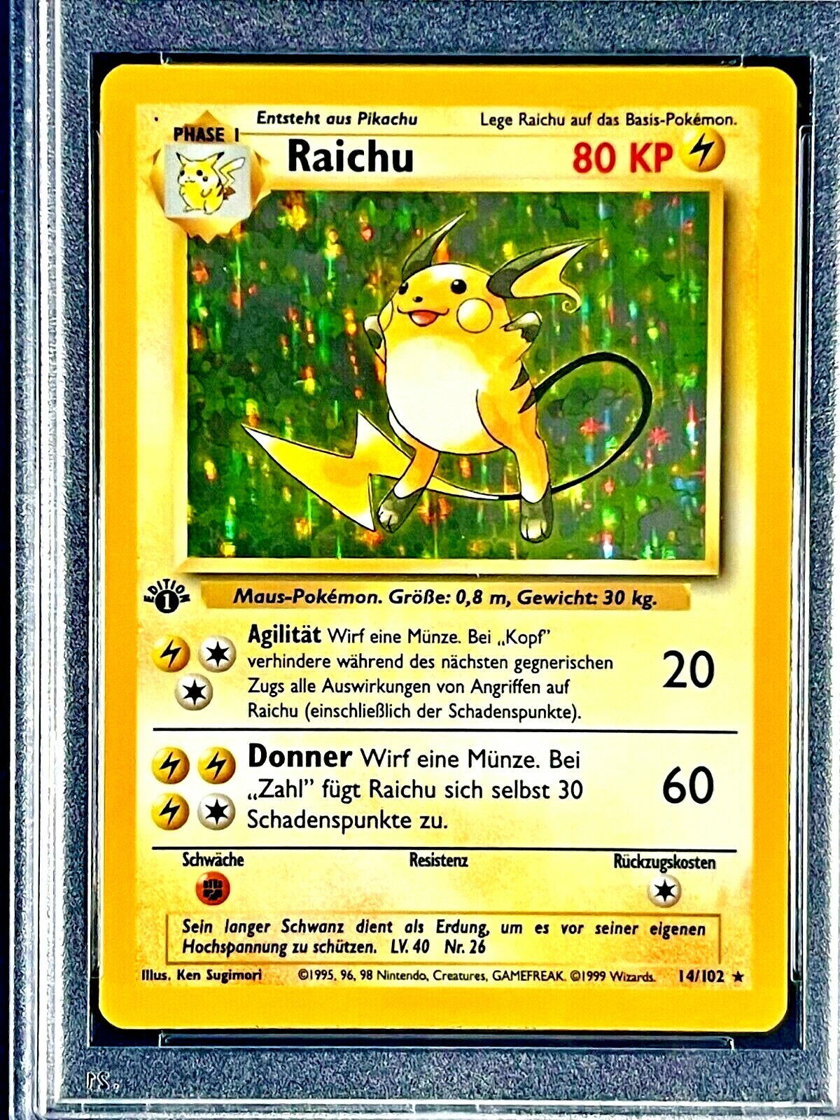 🔥👀📈 1999 Pokémon GERMAN Raichu Holo 1st Edition Graded PSA MINT 9! 👀🔥📈 ...