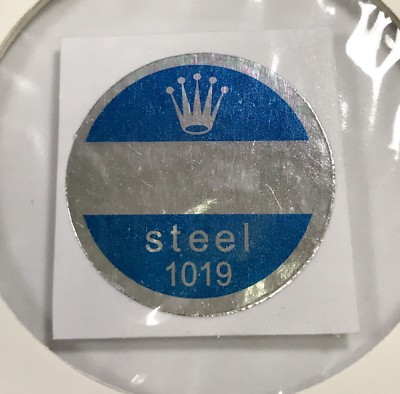 ROLEX 1019 Steel Caseback Blue Case Sticker Certificate Milgauss Anti ...