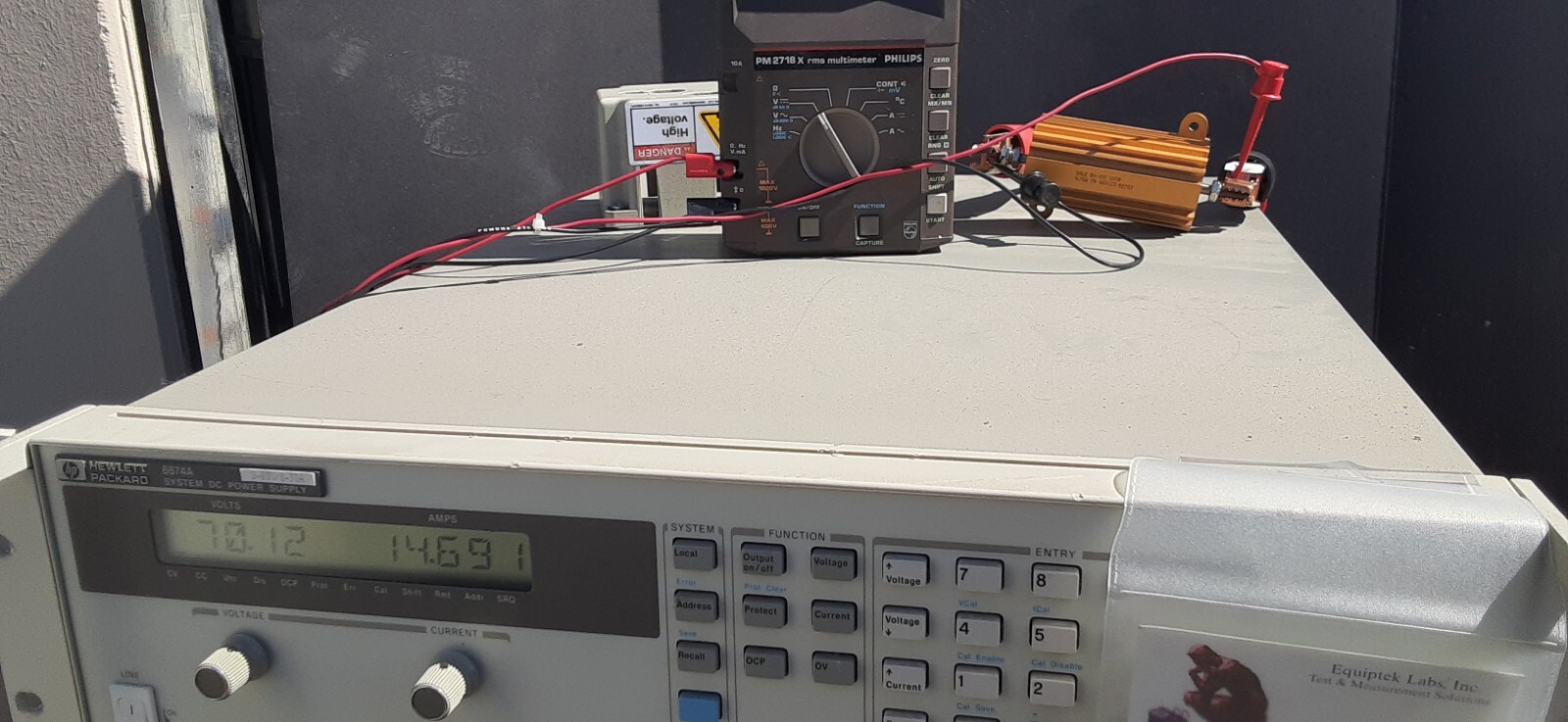 System Power Supply 0 to 80V 30A 2400W EXCELLENT! Programmable HP 6674A ...