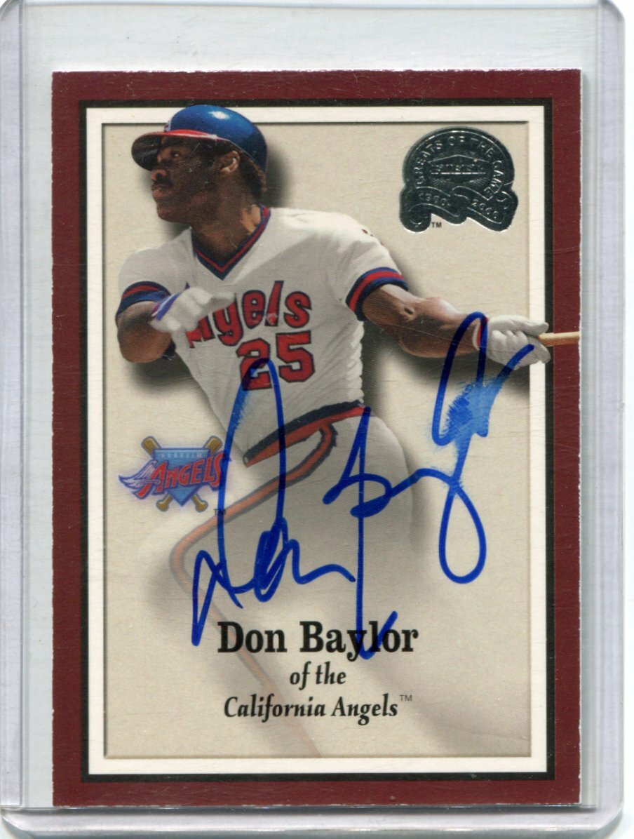 2000 Fleer Greats of the Game - DON BAYLOR - Hand Signed Autograph ...