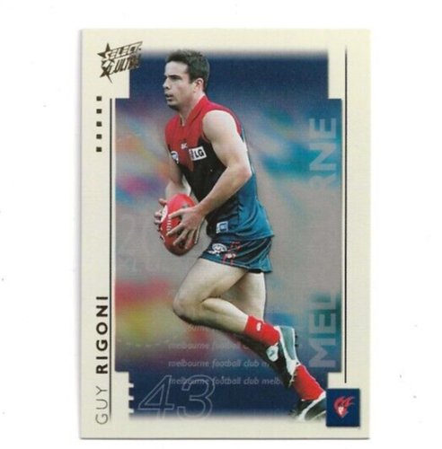2003 afl SELECT XL ULTRA MELBOURNE GUY RIGONI # 97 CARD | eBay