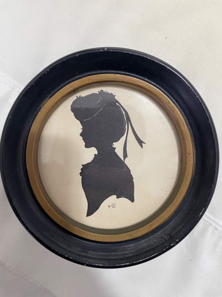 Sidney Z Lucas Silhouettes WoodFramed portrait set of two | eBay