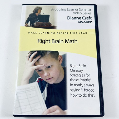 Right Brain Math DVD Diane CRAFT Struggling Learner Seminar - Memory ...