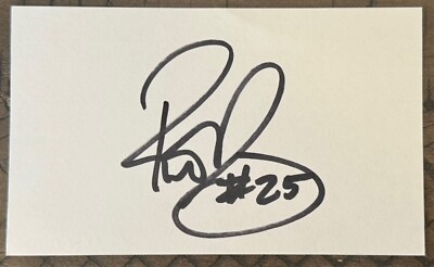 ROB DUCEY SIGNED 3"X5" INDEX CARD MLB TORONTO BLUE JAYS AUTO AUTOGRAPH ...