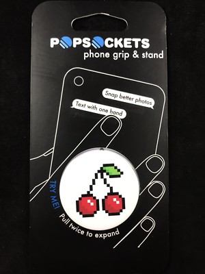 AUTHENTIC Popsockets Phone Grip 8-bit Cherry PopSocket Holder Pop ...