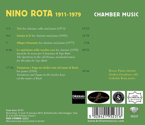 NINO ROTA Chamber Music CD NEW SEALED 5028421952376| eBay