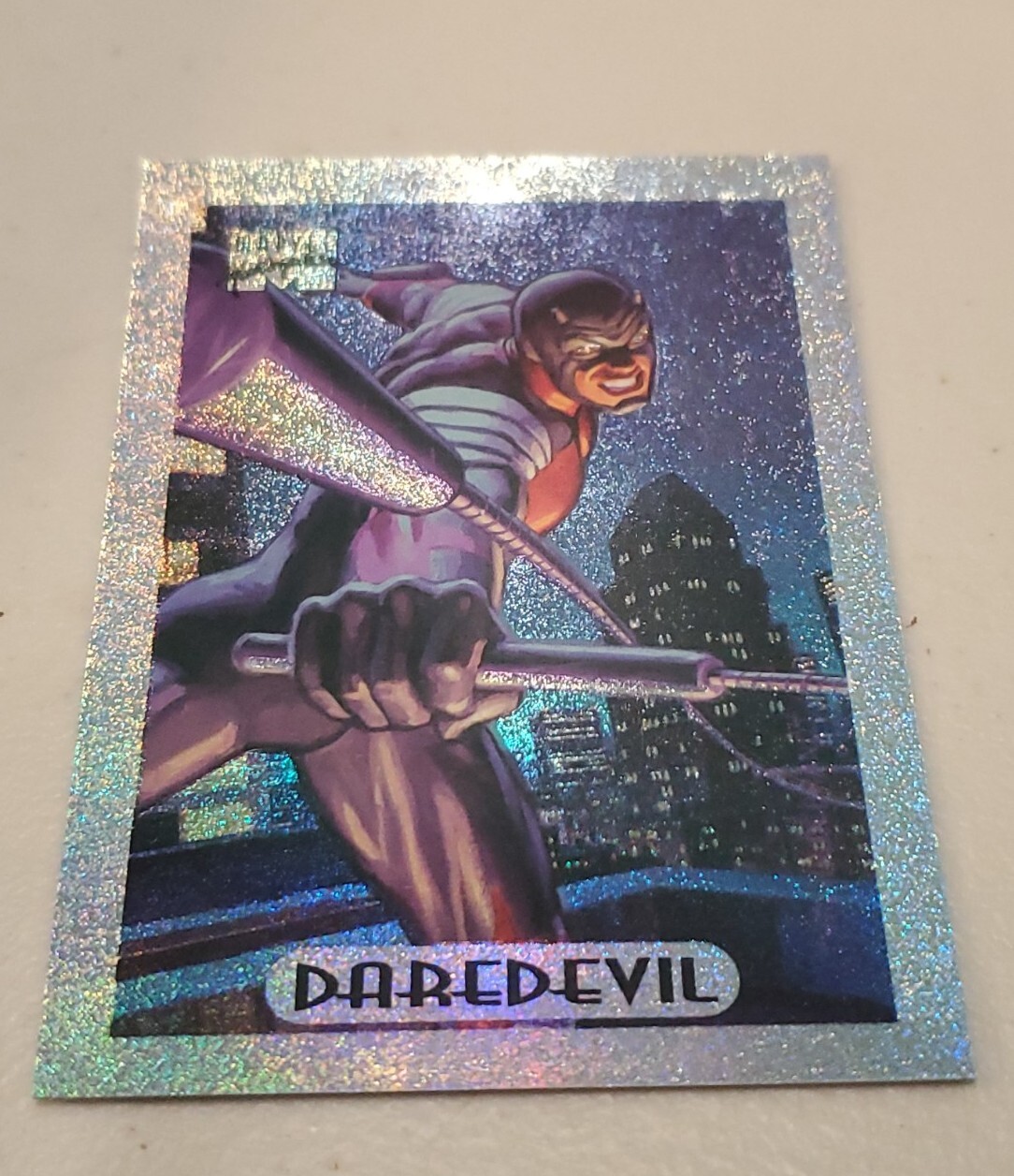 1994 Marvel Masterpieces Silver Holofoil trading card Daredevil 3 of 10 ...